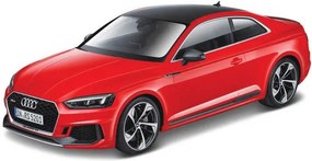 Kovový model model audi rs 5 coupe, 1:24 červená