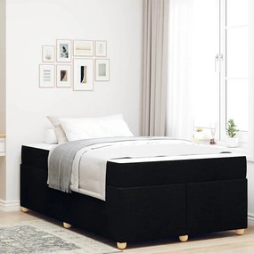 Rám postele s matrací Černá 120 x 200 cm textil 3399351
