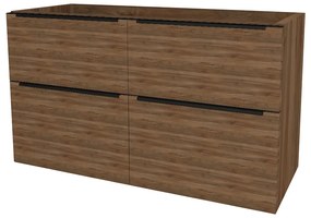 Mereo Mereo, Mailo, koupelnová skříňka 121 cm, černé madlo, Multidecor, CN593SBOPT2