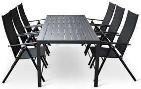 Noela Zahradní jídelní set Viking XL 190cm + 6x kovová židle Pia
