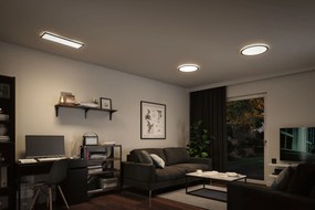 Paulmann 71017 Atria Shine, černé stropní svítidlo s korónou, 22W LED 4000K tříkrokové stmívání, 58x20cm