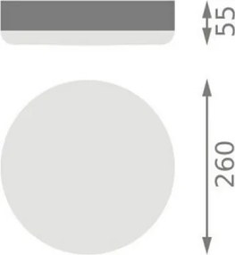 LED svítidlo s pohybovým čidlem LEDVANCE SF Circular Slim 26W 4000K 260mm IP65 4099854102677