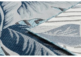 Venkovní kusový koberec Peří modrý 2 196x290cm