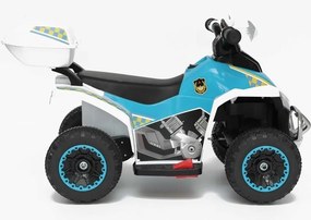 LEAN CARS Elektrická policejní čtyřkolka GTS1188-A, bílá