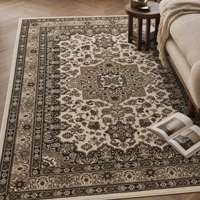 Béžový koberec Nouristan Parun Tabriz, 80 x 150 cm