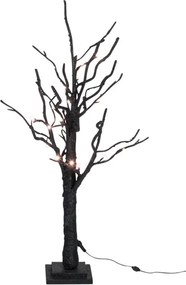 Dekorace černý svítící stromek Tree Bare Led glitt - 53*48*92 cm