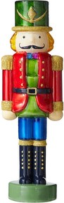 X-MAS LED Louskáček skleněný 30 cm - červená