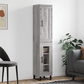 Skříň highboard šedá sonoma 34,5 x 34 x 180 cm kompozitní dřevo - Default Title