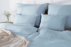 Celoroční mušelínové povlečení Ice Blue - GOTS Velikost: 220 x 200 + 2 x 70 x 90