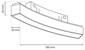 LED Svítidlo do lištového systému MAGNETIC TRACK LED/10W/48V 3000K černá