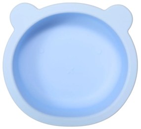 MOONBABY silikonový miska s přísavkou TEDDY - baby blue