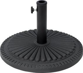 Stojan na slunečník Outsunny 14 kg kulatý pro slunečníky 35-48 mm cementový podstavec Ø49 cm pro zahradu a terasu | Aosom.de