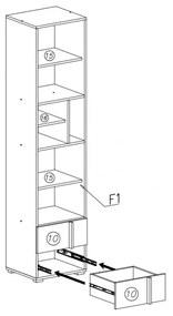 Meblar Regál Remo RM5