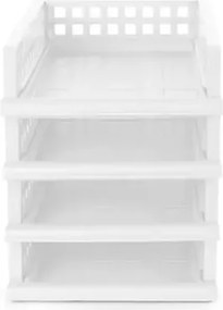 Compactor Midi bílý / Stohovatelný organizér / 4 zásuvky / 34 x 45 x 1