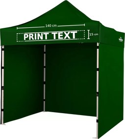 BRIMO Nůžkový párty stan SUPER 3x6 m s potiskem zelený