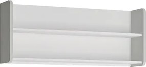 Nábytkáři ORFA FULIA P02 - Police, lamino bílá alpská/světle šedá, (FLEXI FLXP02=1BALÍK) kolekce (W) (K150)