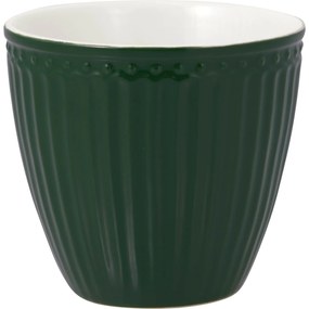 GREEN GATE Latte cup Alice Pinewood Green 300 ml, zelená barva, porcelán 300ml