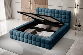 Eltap Čalouněná postel Dizzle Materiál a barva potahu: Amore 40 - modrá, Rozměry (cm): 140x200