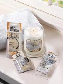 Yankee Candle – votivní svíčka Fluffy Towels (Nadýchané osušky), 49 g