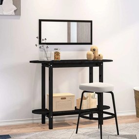 vidaXL Konzolový stolek 110x40x80 cm masivní borové dřevo [822299] Barva: Černá