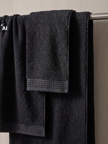Sinsay - Sada bavlněných ručníků s dekorativním zakončením 3 pack - černá
