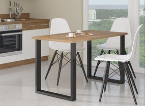 Casarredo - Komfort nábytek Jídelní stůl PILGRIM 185x90, lancelot/černý kov