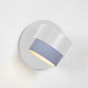 Moderní nástěnná lampička Kan Wall XL Barva svítidla: Bílá, Dekor: Cotonet šedý