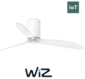 FARO MINI TUBE FAN 32039WP 50,4“ matná bílá/transparentní Reverzní stropní ventilátor WiZ