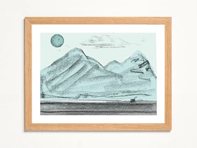 Přemysl Černý | Severní země Rám: Černý, Velikost: 40 x 60 cm