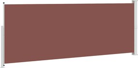 Zatahovací boční markýza 180 x 500 cm hnědá 313408