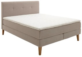 Béžová boxspring postel 160x200 cm Stockholm – Meise Möbel