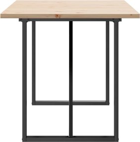 Jídelní stůl s O rámem 140 x 80 x 75,5 cm borové dřevo a ocel 3282742
