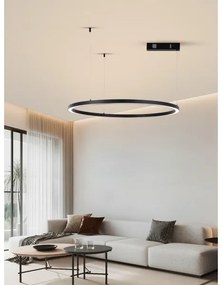 Immax NEO 07215L-LED Stmívatelný lustr na lanku FINO 60W/230V 80cm černá Tuya+DO