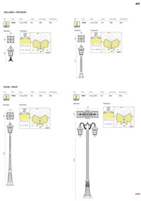 Redo 9652 - Venkovní lampa YORK 1xE27/70W/230V IP44 hnědá