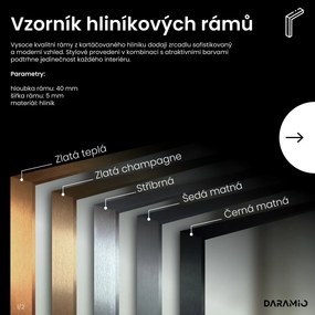 Zrcadlo do koupelny s LED osvětlením F3