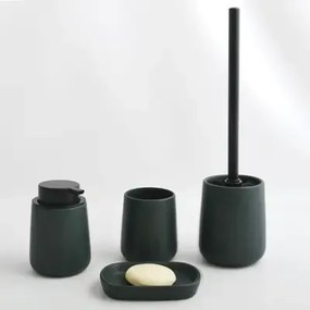 MSV MAONIE WC štětka s keramickou nádobou matně tmavě zelená