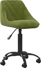 Jídelní židle světle zelená samet 335362