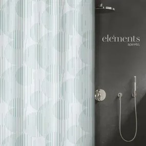 Elements by Spirella RAIO kruhy metalicky modrý / Sprchový závěs / 180