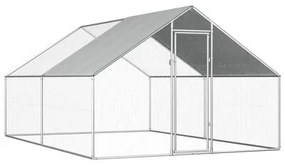 Venkovní klec pro kuřata 2,75 x 4 x 1,92 m pozinkovaná ocel