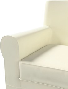 Potah na křeslo IKEA Ektorp Jennylund barva krémová látka lesklé, sametová
