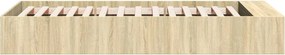 Rám postele dub sonoma 75 x 190 cm kompozitní dřevo 3280624