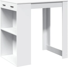 Barový stůl bílý 102 x 70 x 103,5 cm kompozitní dřevo 3309321