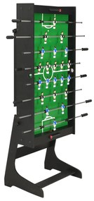 Skládací stolní fotbal 121 x 61 x 80 cm černý,  91938