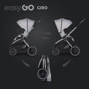 Kombinovaný kočárek EasyGo Giro 2v1 Cloudy Gray