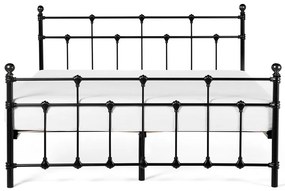 Černá kovová postel 180x200 cm - LYNX