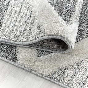 Ayyildiz, Kusový koberec Pisa 4709 Grey kruh, 200x200 (průměr) kruh, šedá, ložnice