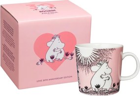 Hrnek Moomin Love 0,3l, růžový / 30. výročí, dárkový box