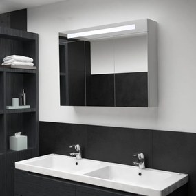 vidaXL LED koupelnová skříňka se zrcadlem 88 x 13 x 62 cm