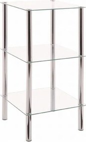 XXXLutz REGÁL, barvy chromu, 39/77/39 cm - Knihovny - 001931007403