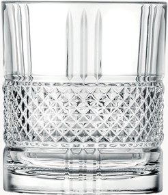 Sada sklenic na whiskey z křišťálového skla's drážkovanýmm vzorem Brillante, 6 dílů